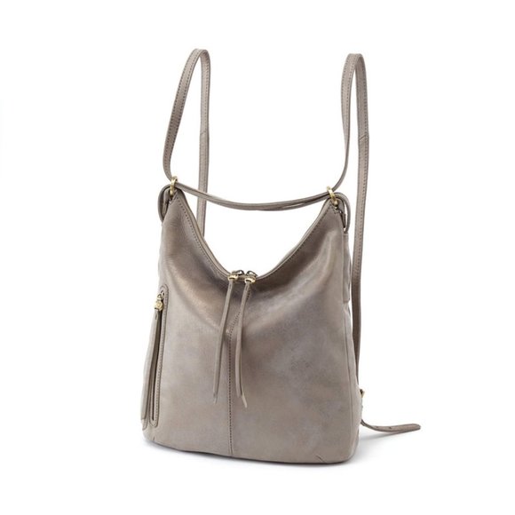Bags | Nwt New Hobo Merrin Convertible Backpack Granite Gold | Poshmark